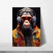Dj Ape With Sunglasses and Headset Gamer Ape Poster Quirky Home Decor ...