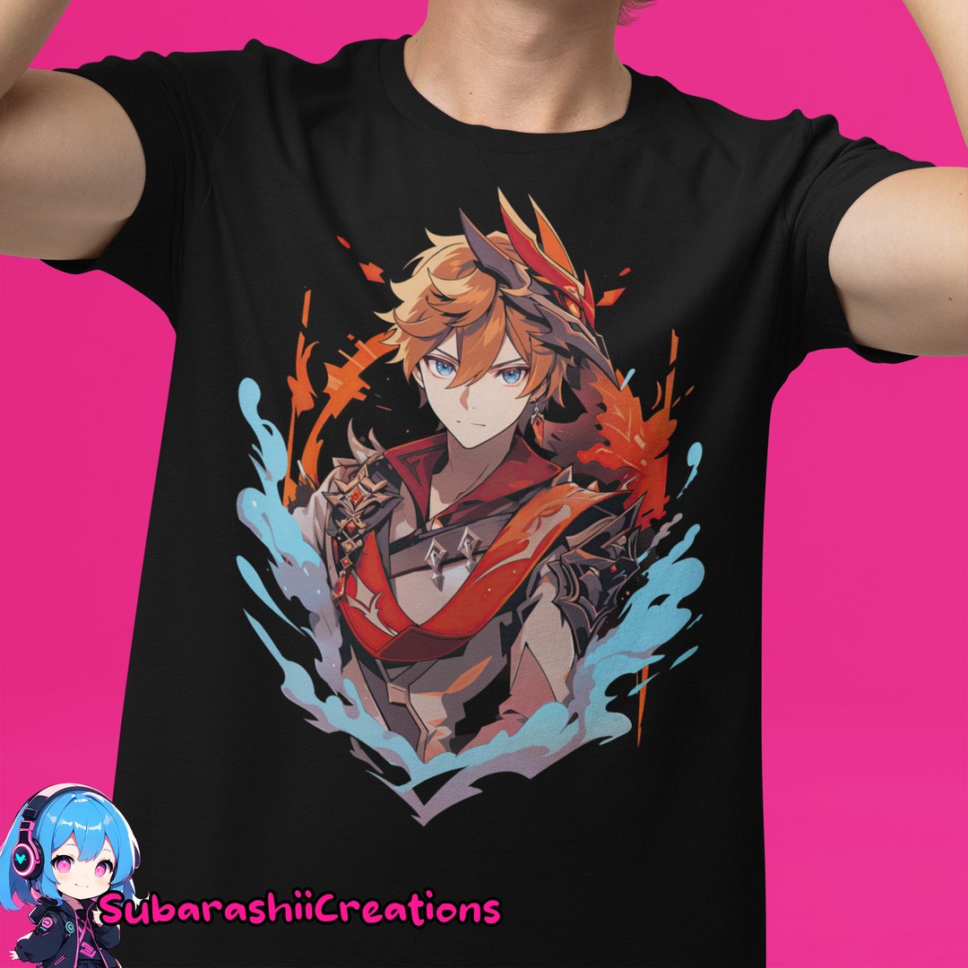 Tartaglia / Childe T-shirt, Genshin Impact Tshirt, Childe Genshin ...