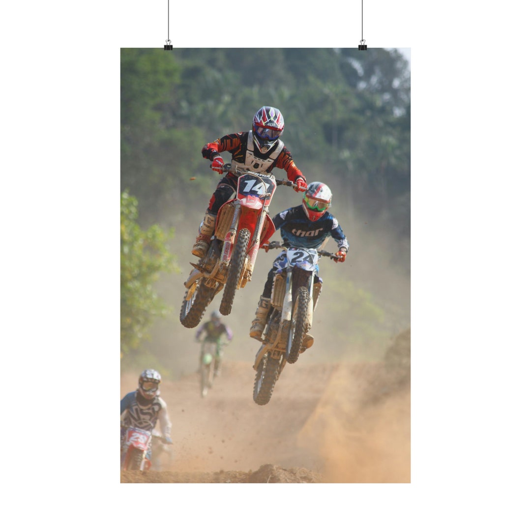 Motorcross Poster Race - Etsy