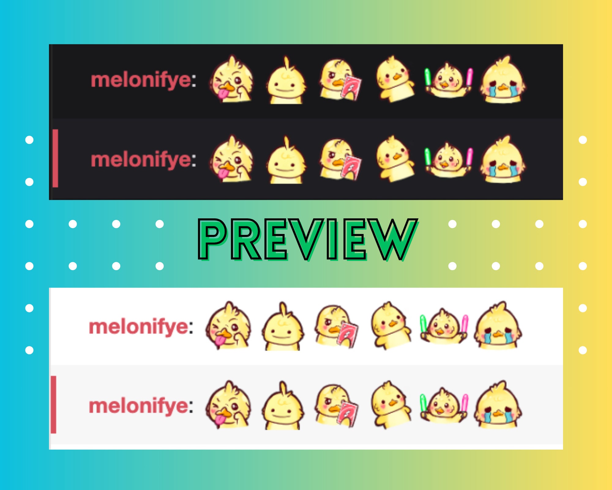 Cute Duck Emotes / Twitch Emotes / Youtube Emotes / Discord Emotes ...