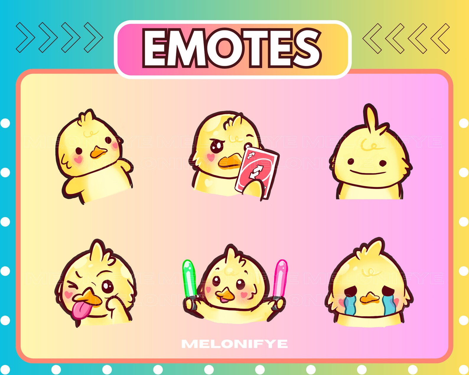 Cute Duck Emotes / Twitch Emotes / Youtube Emotes / Discord Emotes ...