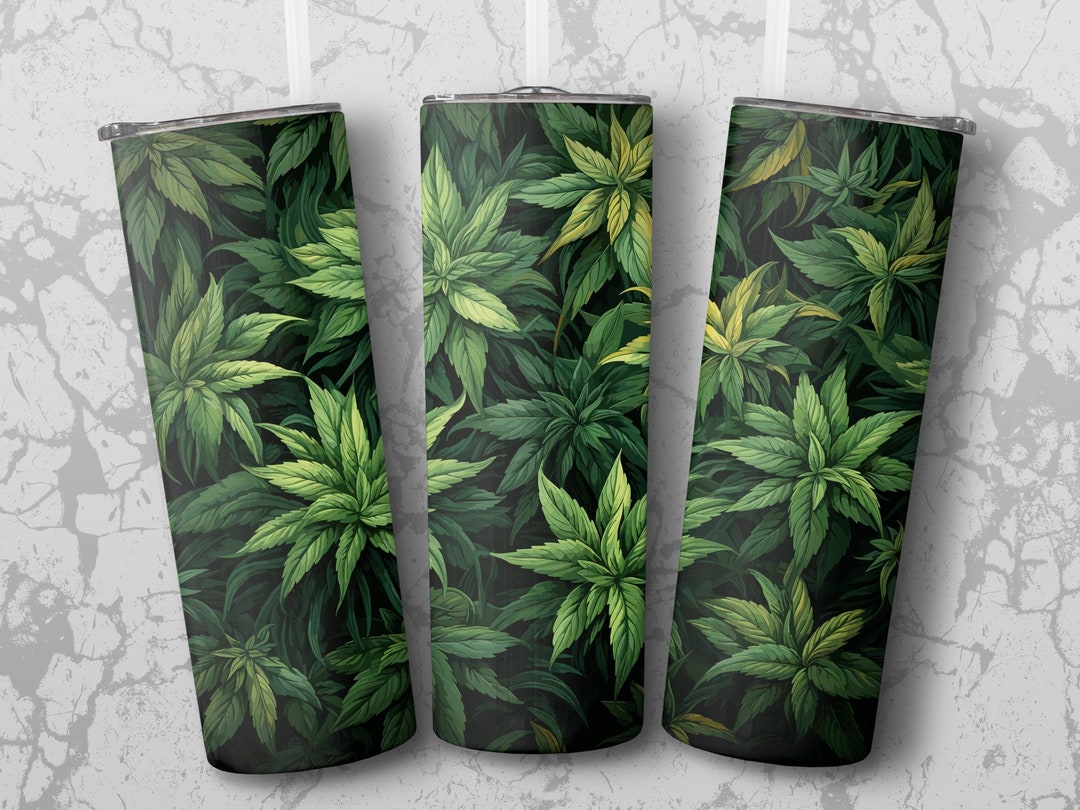 Weed Texture Background 20oz Sublimation Tumbler Designs - Etsy