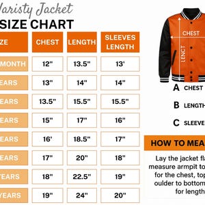 Personalized Kids Varsity Jacket, Custom Letterman Bomber, Baseball ...