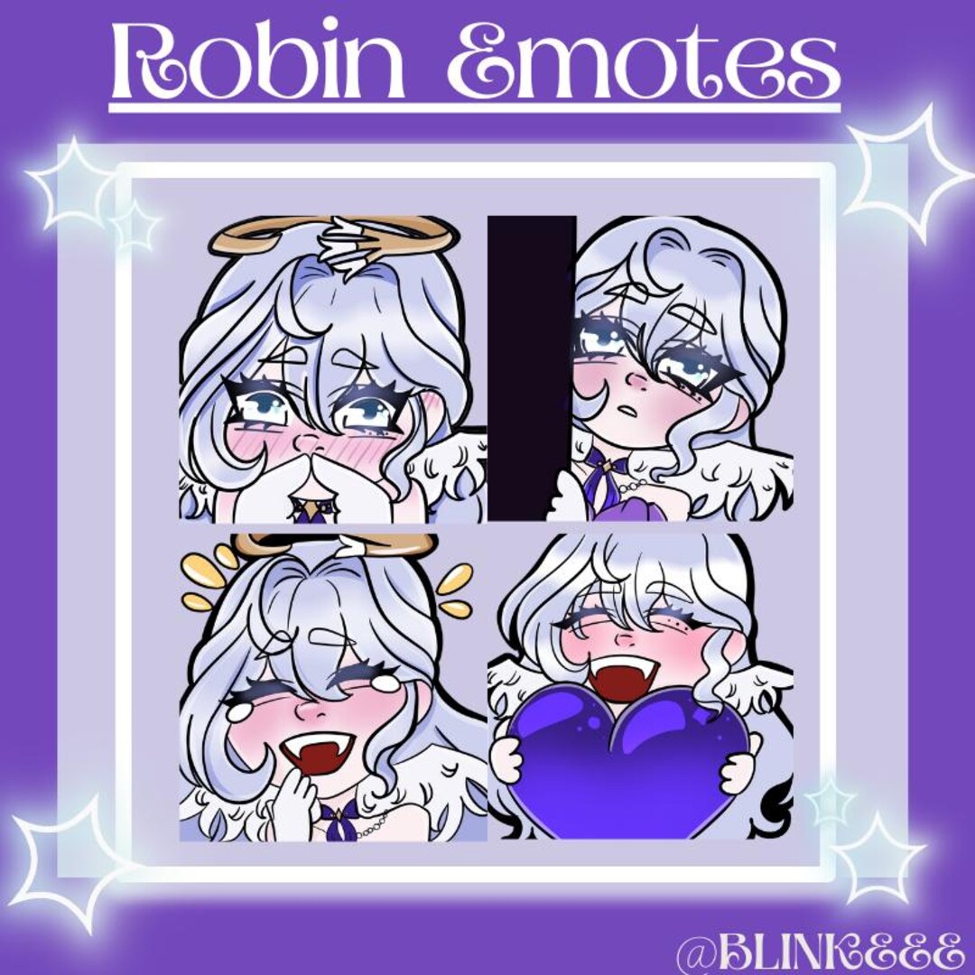 Robin Twitch and Discord Emotes - Etsy