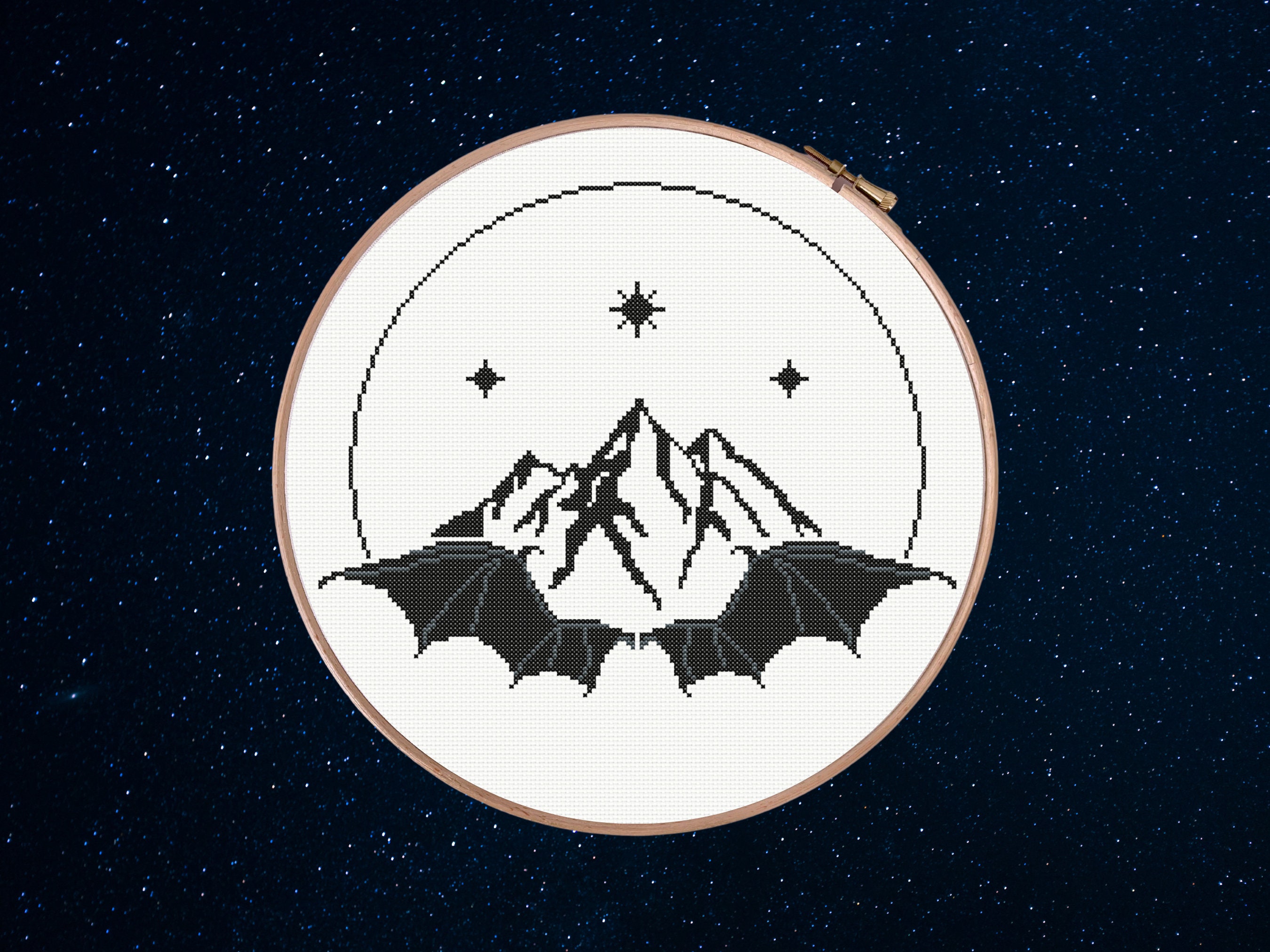 ACOTAR Cross Stitch Pattern PDF Night Court Ramiel Sigil Embroidery ...