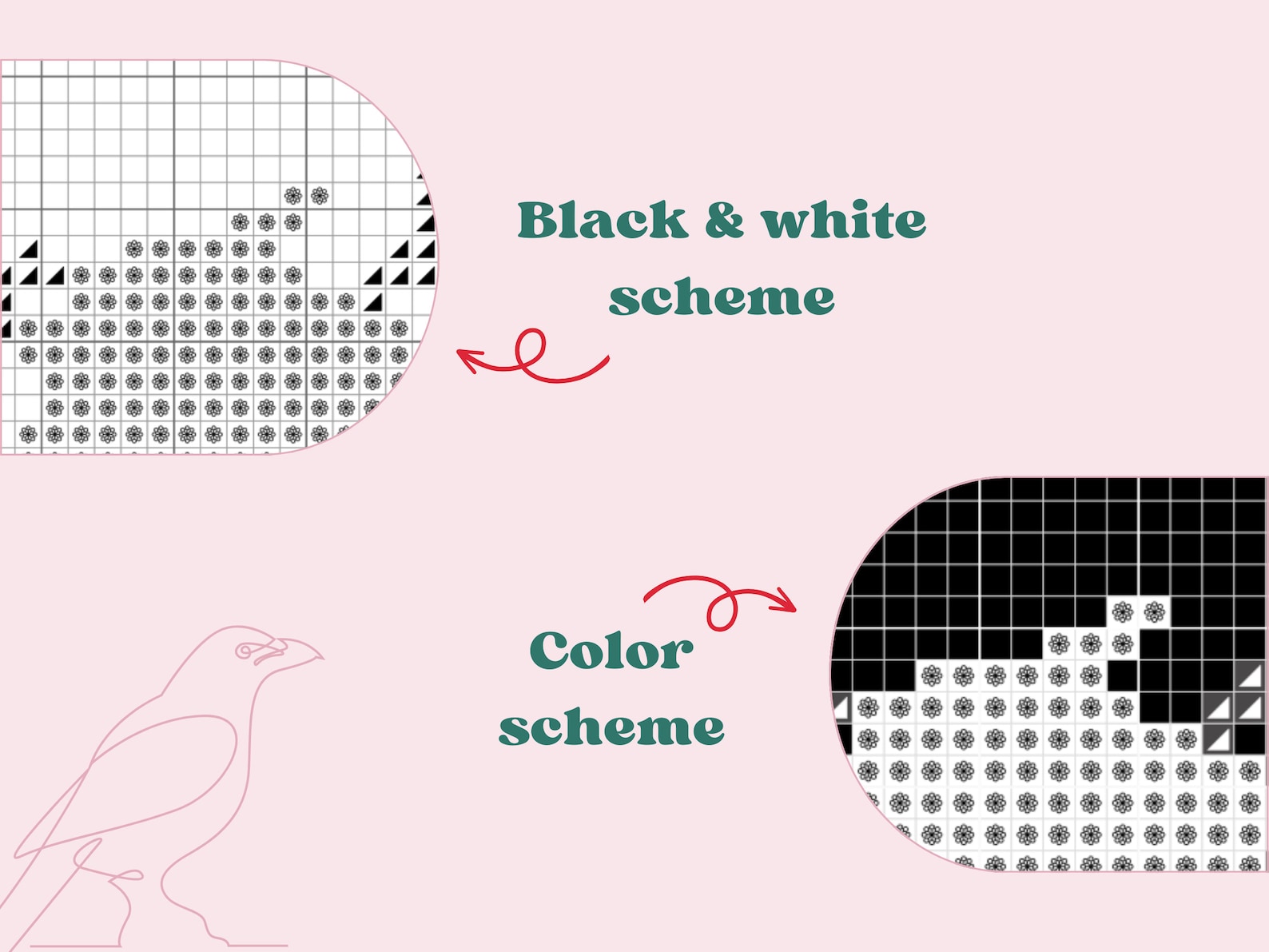 The Fourth Wing Cross Stitch Pattern Dragon Bookmark Set Fantasy Cross ...