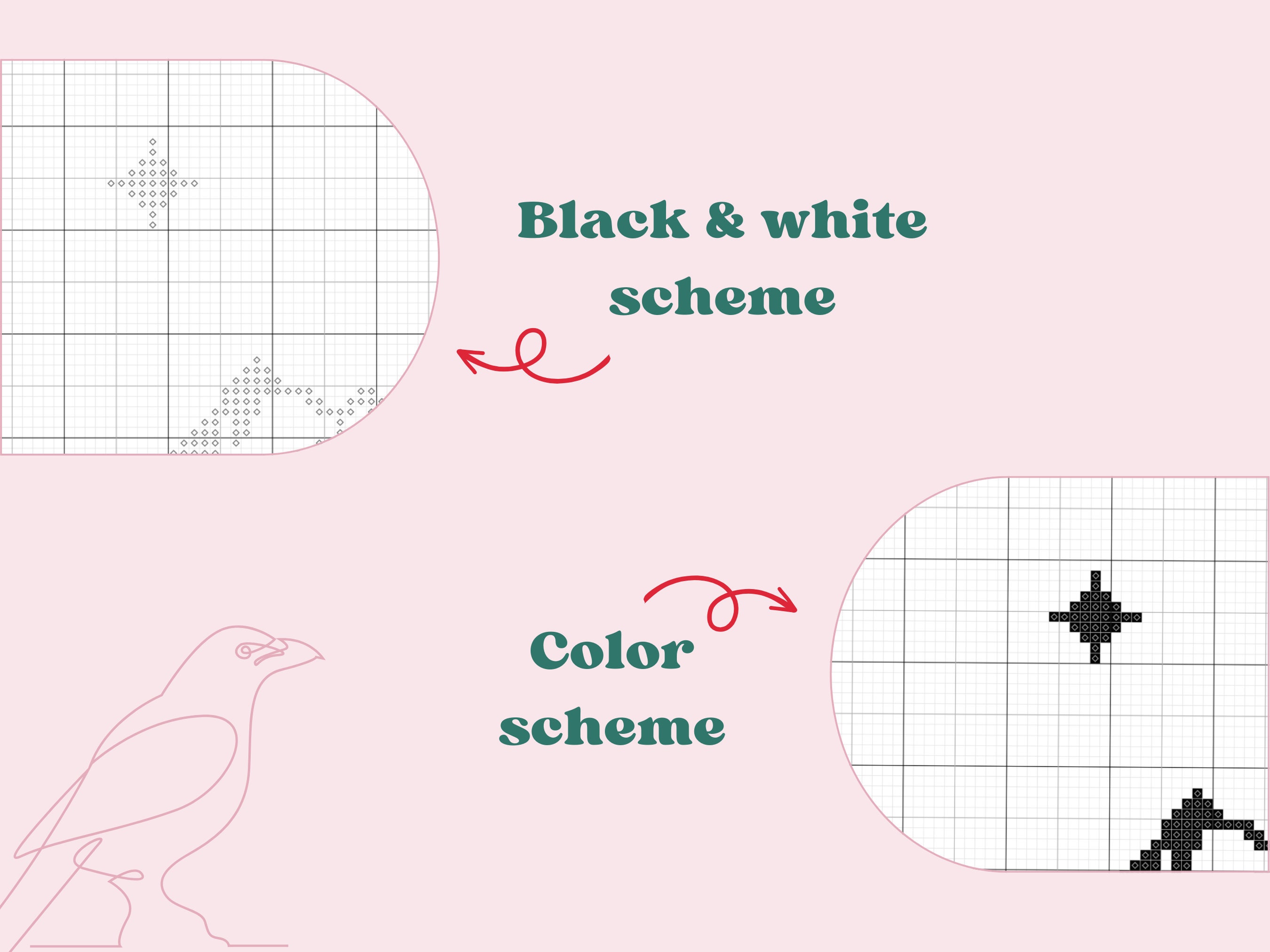 ACOTAR Cross Stitch Pattern PDF Crescent City Sigil Embroidery Pattern ...