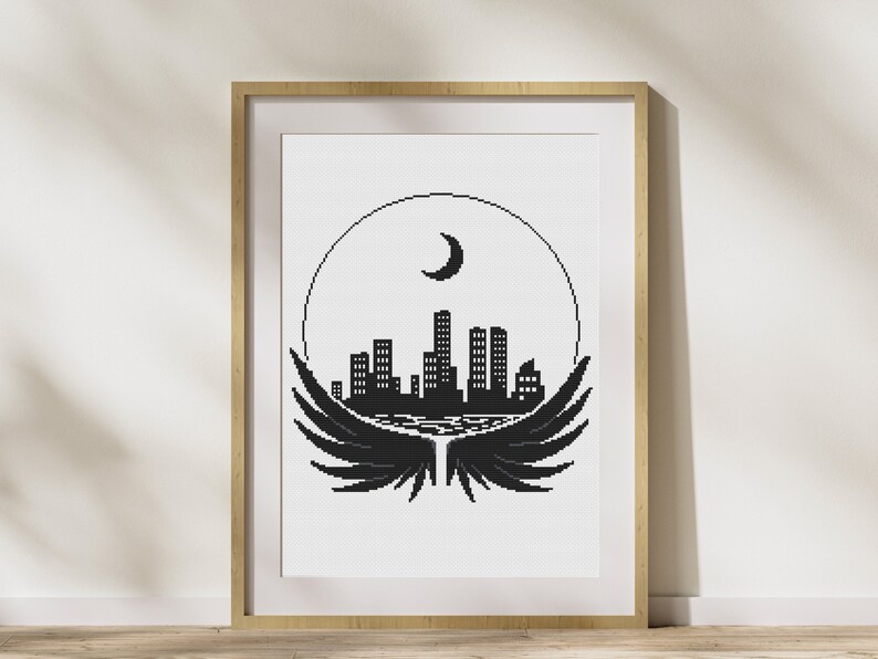 ACOTAR Cross Stitch Pattern PDF Crescent City Sigil Embroidery Pattern ...