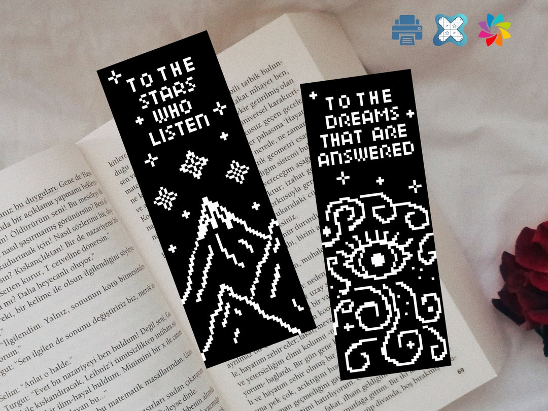 Acotar Bookmarks Cross Stitch Pattern: Fantasy World Set (PDF Pattern ...