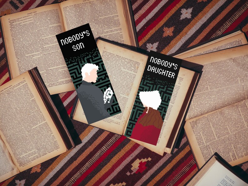 Manacled Fanfiction Cross Stitch Pattern Bookmark Draco and Hermione ...