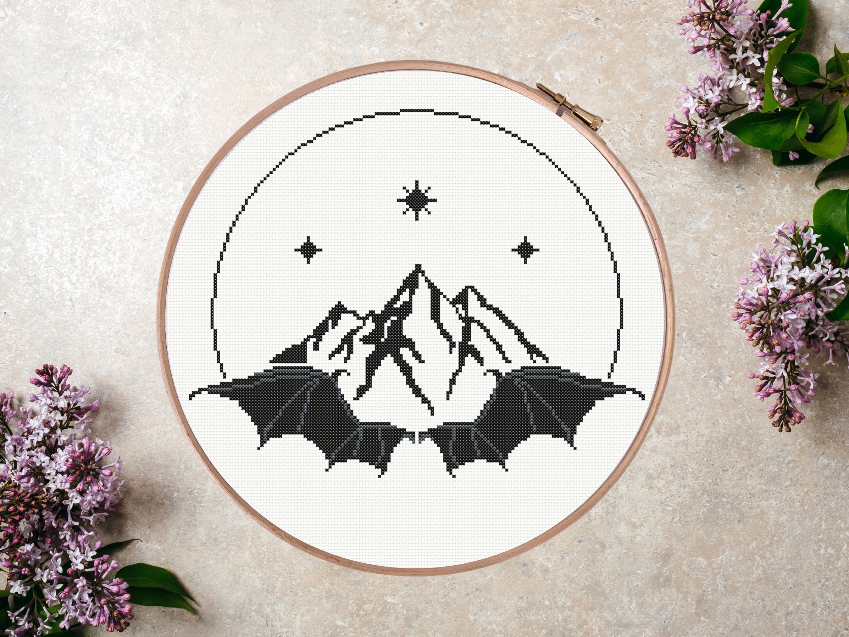 ACOTAR Cross Stitch Pattern PDF Night Court Ramiel Sigil Embroidery ...