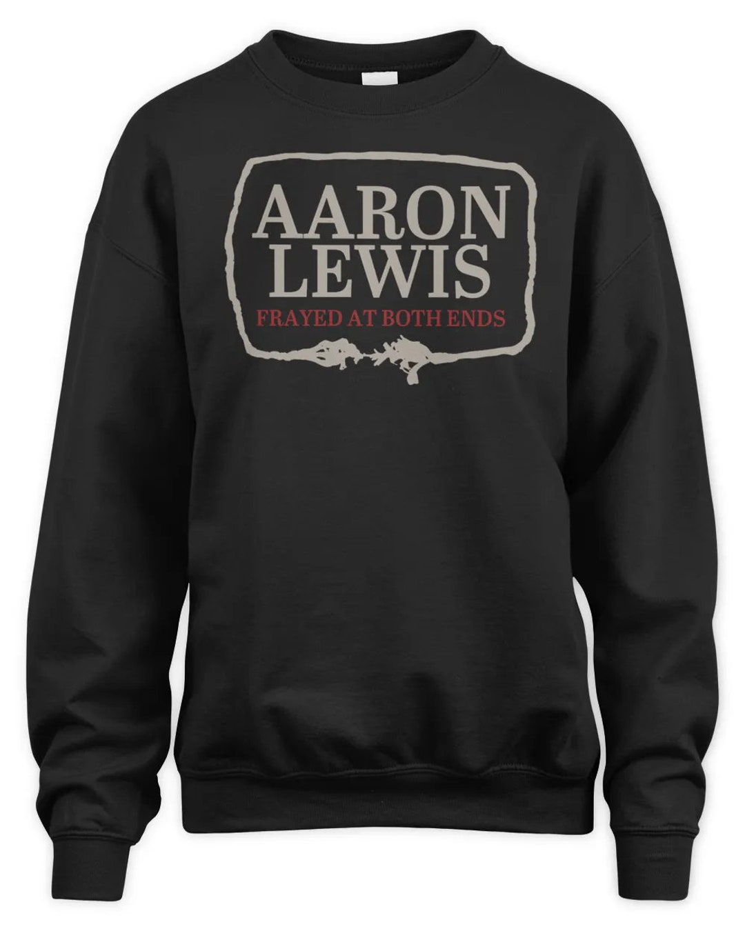Aaron Lewis Merch Frayed at Both Ends Black T Shirt Hoodie - Etsy