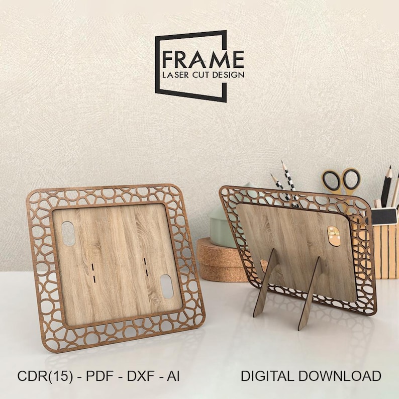 4 Different Sizes Laser Cut Photo Frame Photo Frame Svg File Laser Cut ...