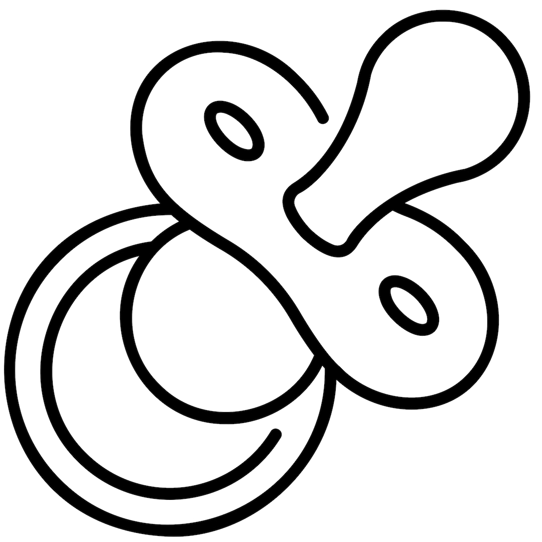 Baby Pacifier SVG Instant Download SVG, PNG, Pdf, Jpg Digital Download ...