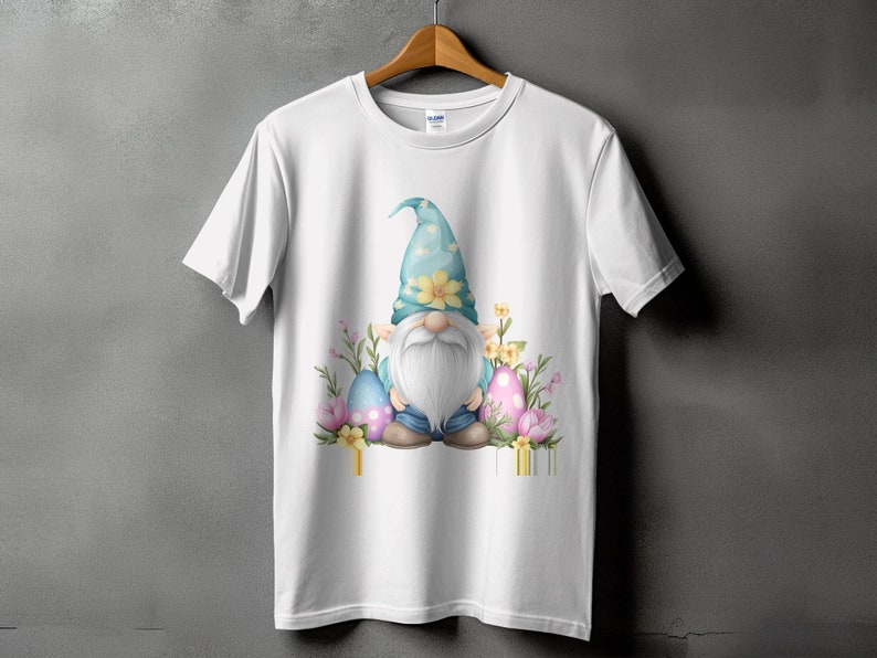 Easter Gnome Clip Art Set of 20, Cute Spring Gnome Design, Transparent ...