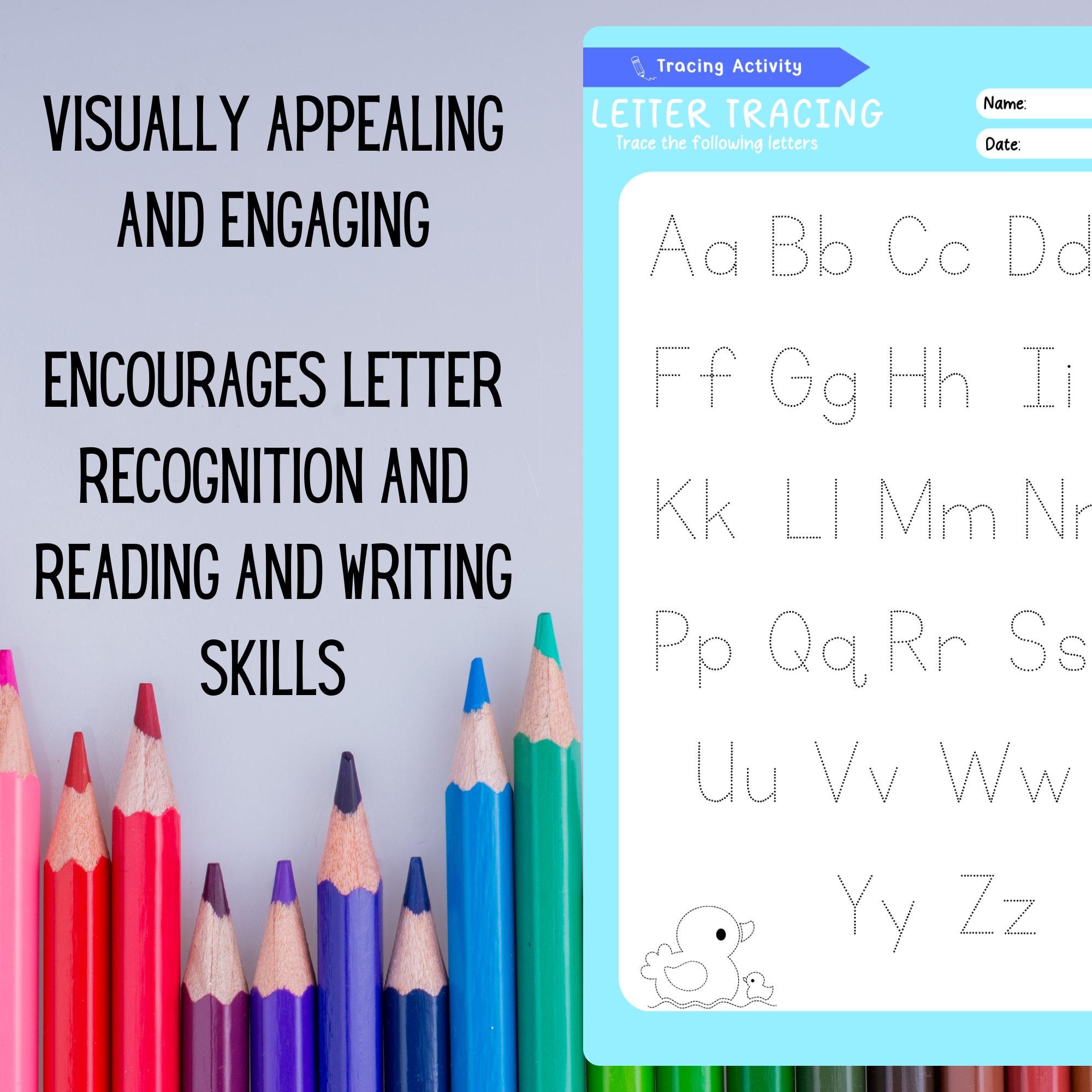 Alphabet Tracing Printables: Fun and Educational Activities for Kids ...