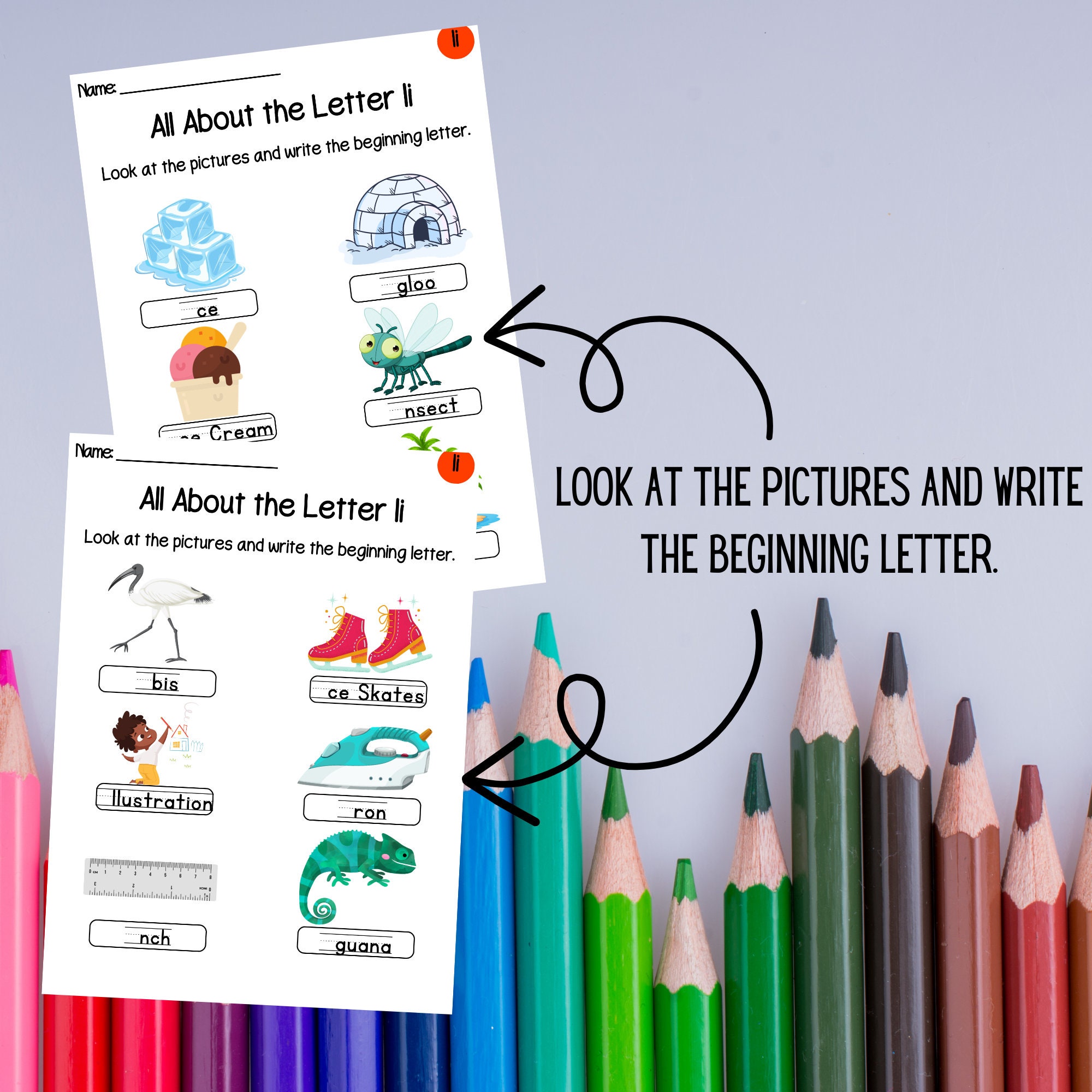 Printable Letter Ii Worksheets Alphabet Activities for Young Children ...