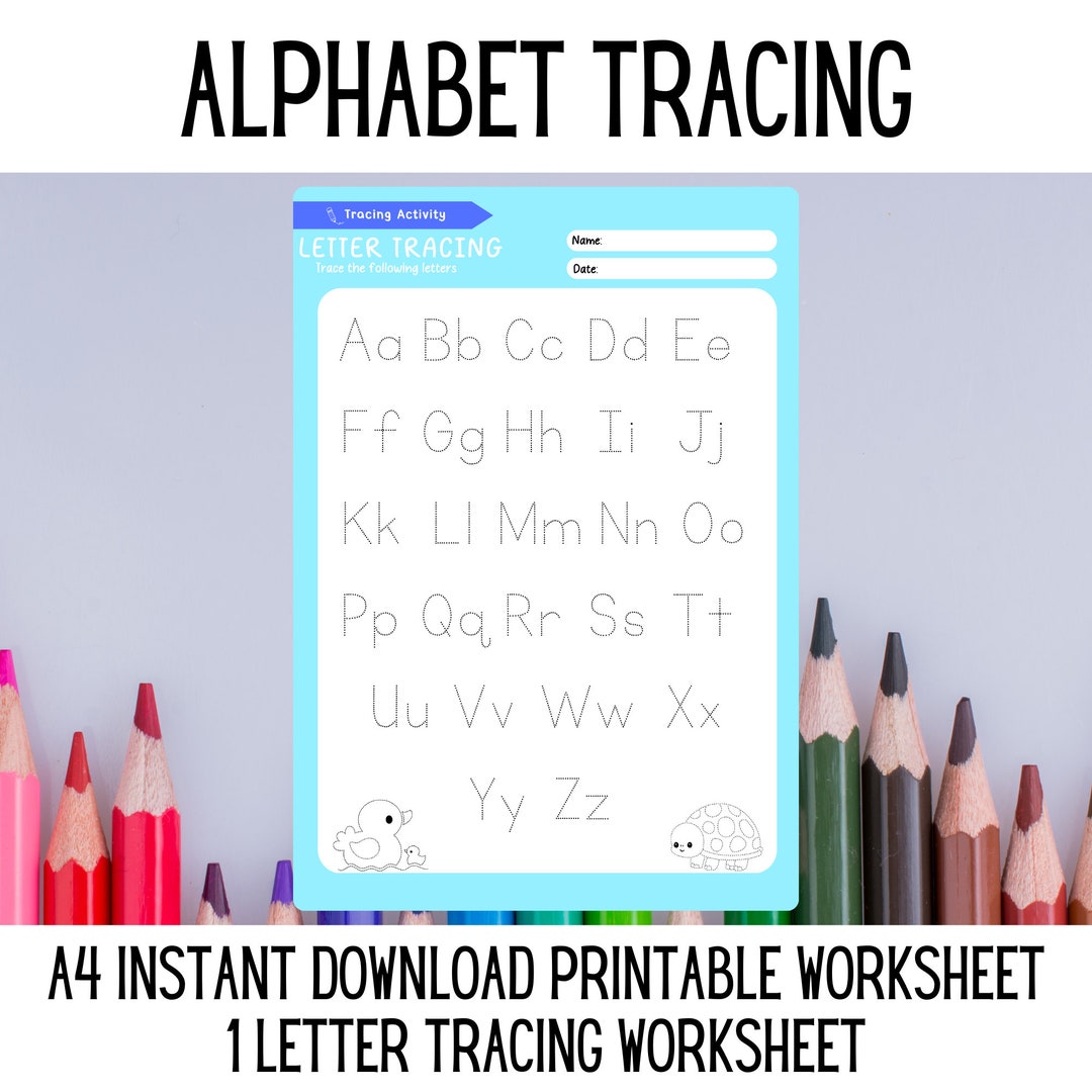 Alphabet Tracing Printables: Fun and Educational Activities for Kids ...