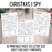 10 Printable Christmas I Spy Worksheets Early Finisher - Etsy