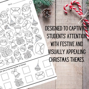 10 Printable Christmas I Spy Worksheets Early Finisher - Etsy