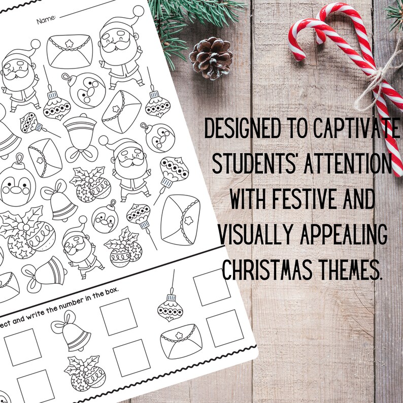10 Printable Christmas I Spy Worksheets Early Finisher - Etsy