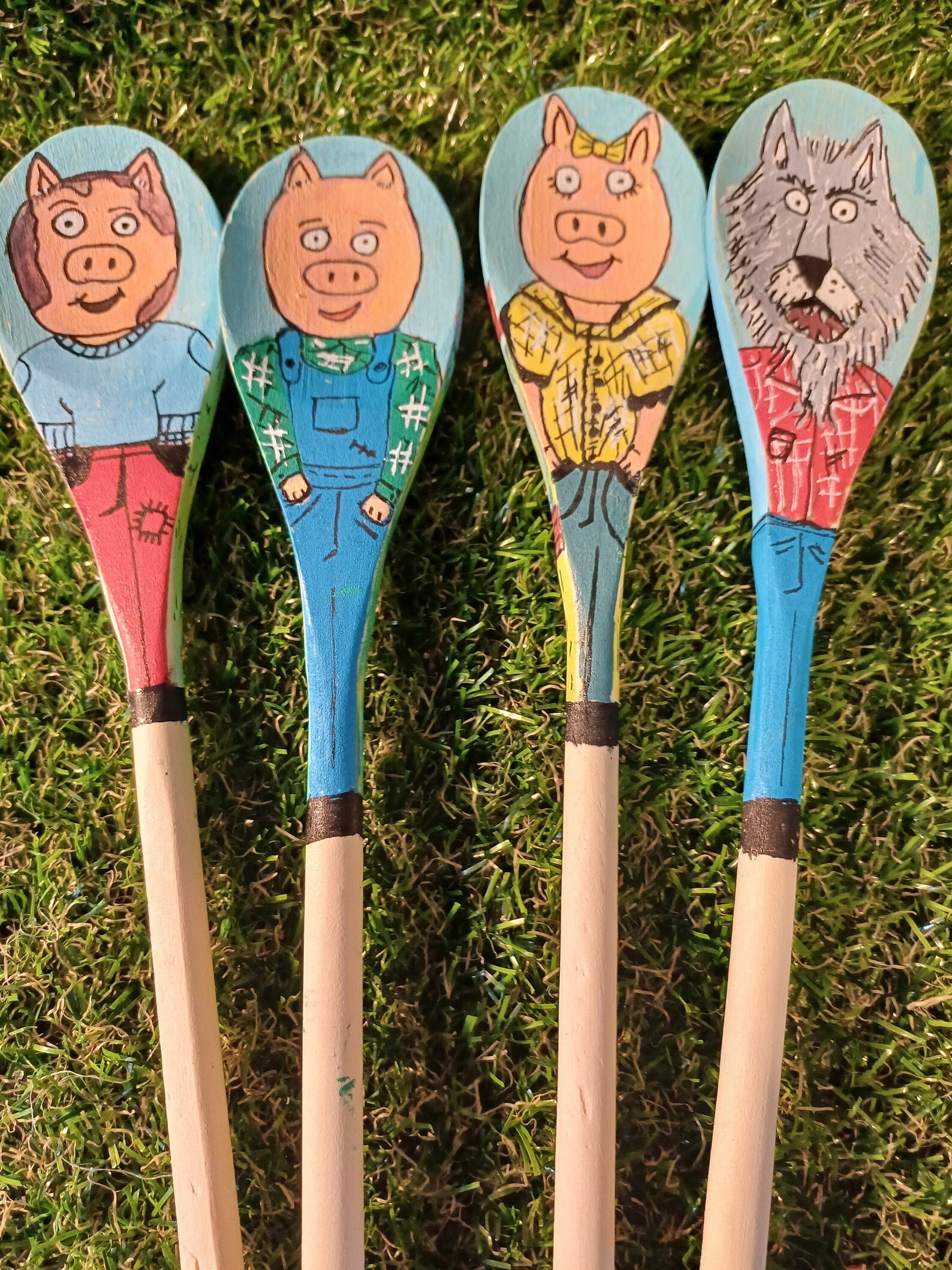 Story Spoons, the Three Little Pigs - Etsy UK