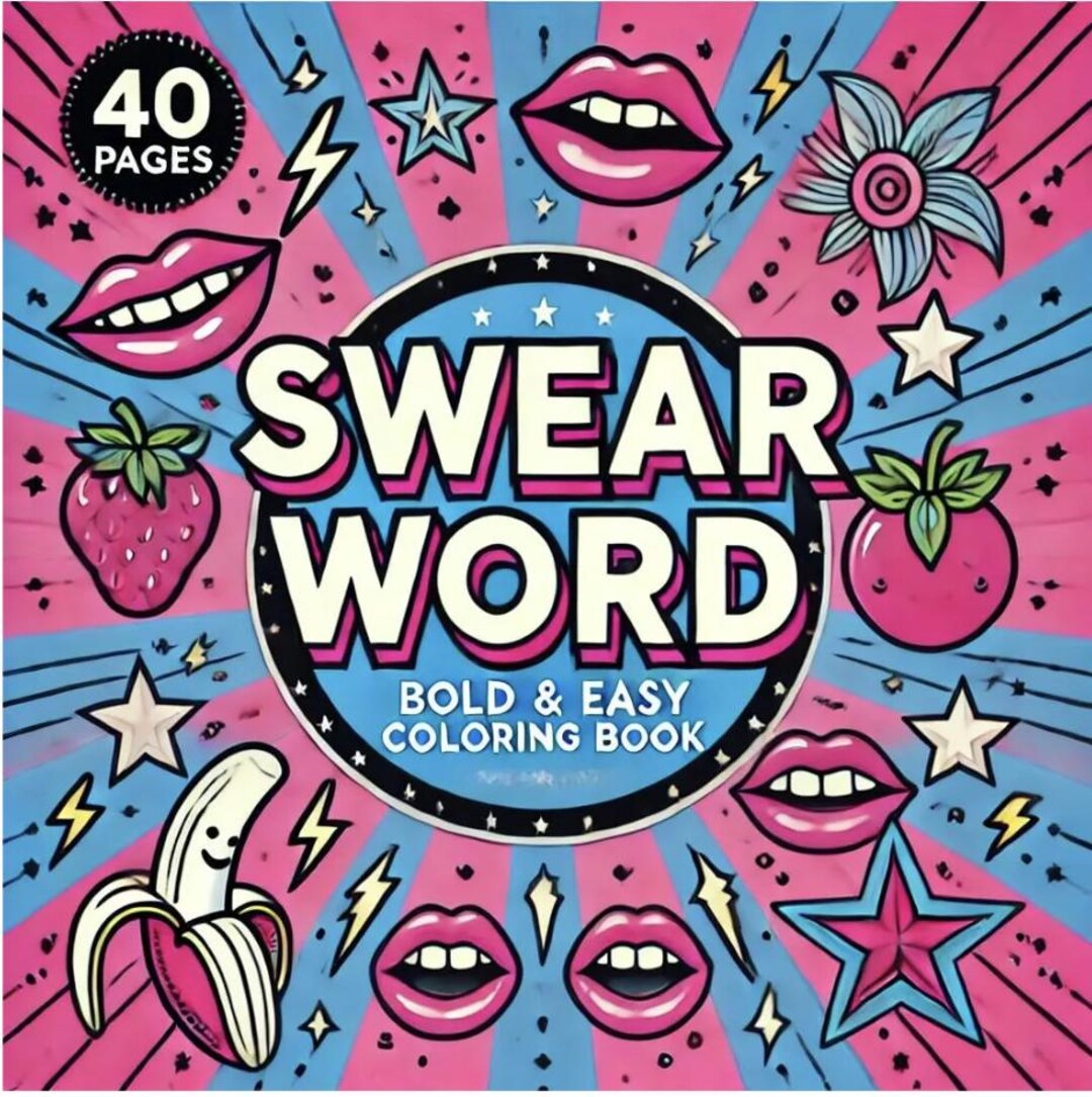 Swear Words Coloring Pages Printable Coloring Pages Funny Savage Swear ...