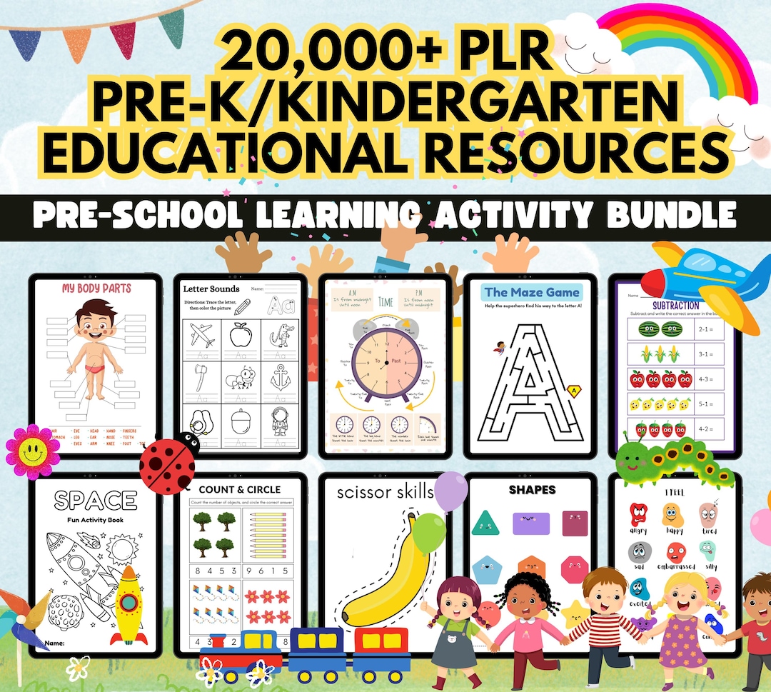 Kids Learning Mega Bundle – 20000+ Worksheets and Activities DFY ...