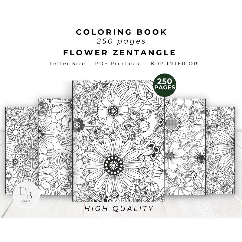 Coloring Books Zentangle - Etsy