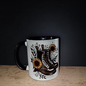 Doc Marten Style Traditional Tattoo Boots Mug - Etsy