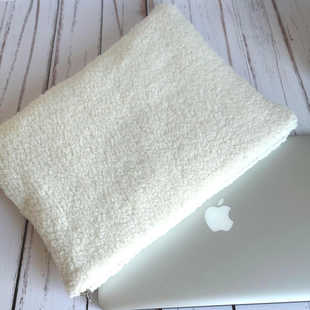 Sherpa Plush Teddy Laptop Sleeve – 13-16” MacBook & Laptop Case - Etsy