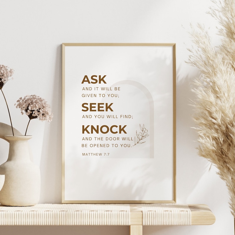 Matthew 7 7 - Etsy
