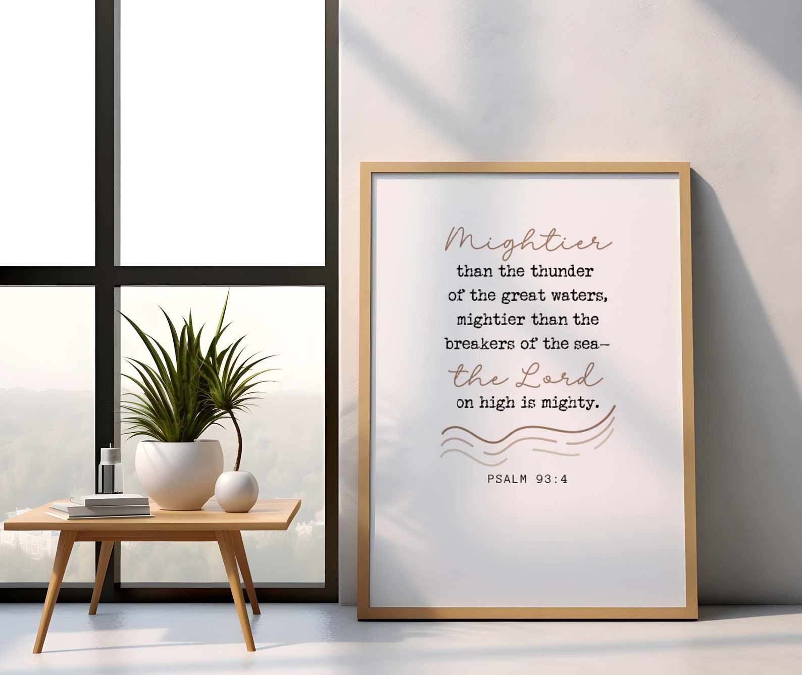 Minimalist Scripture Artwork for Your Office Desk or Wall ...