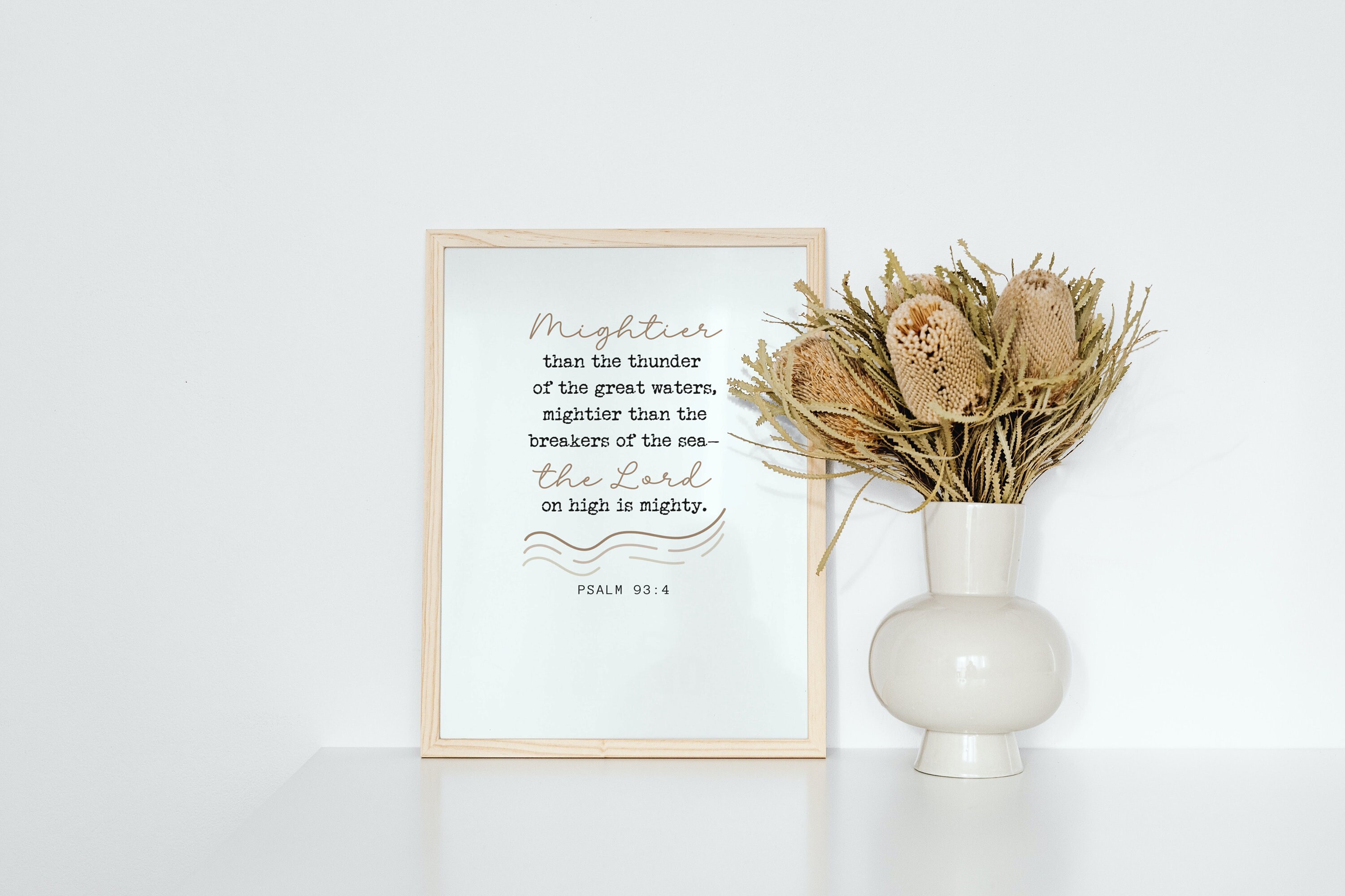 Minimalist Scripture Artwork for Your Office Desk or Wall ...