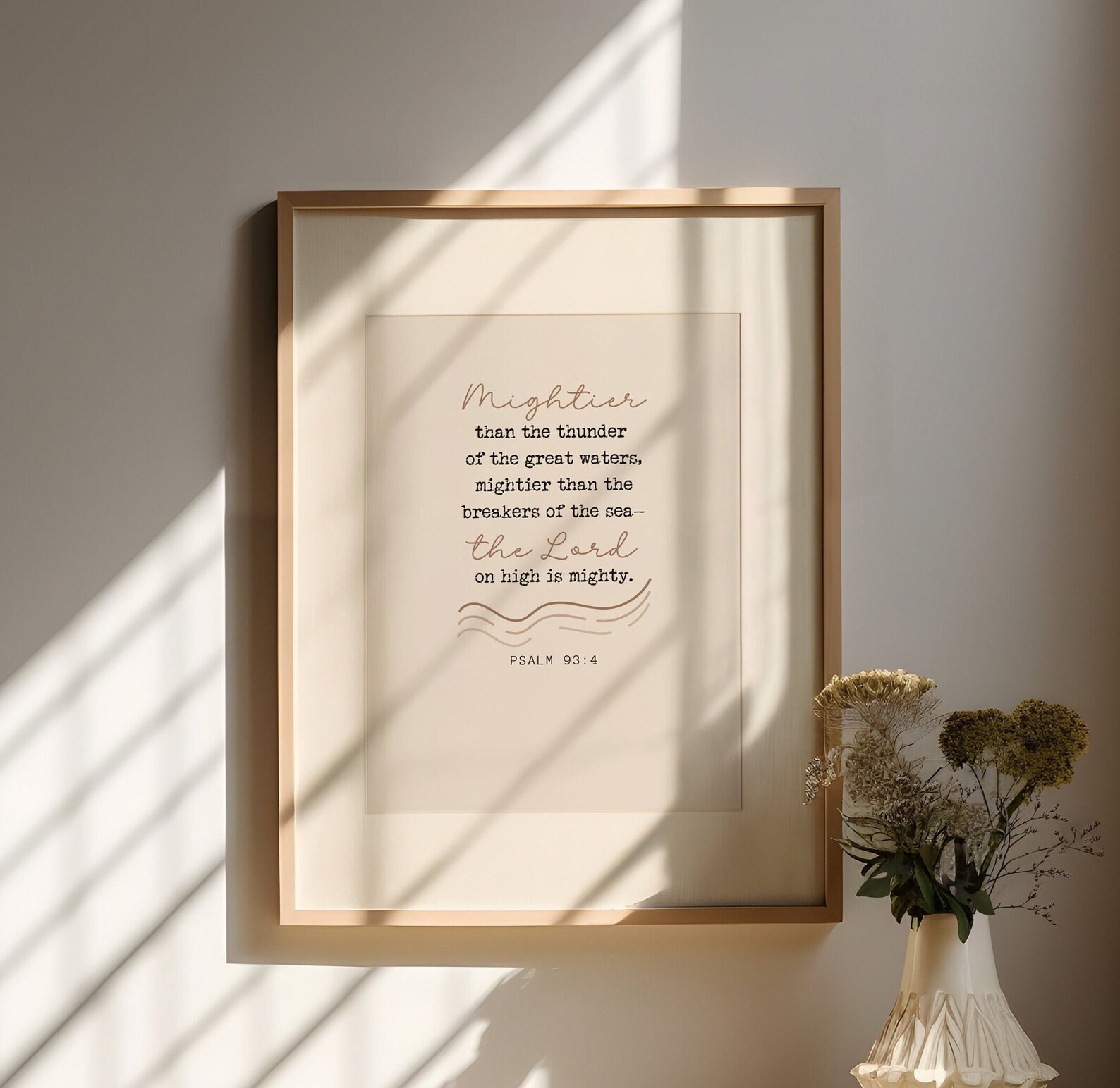 Minimalist Scripture Artwork for Your Office Desk or Wall ...