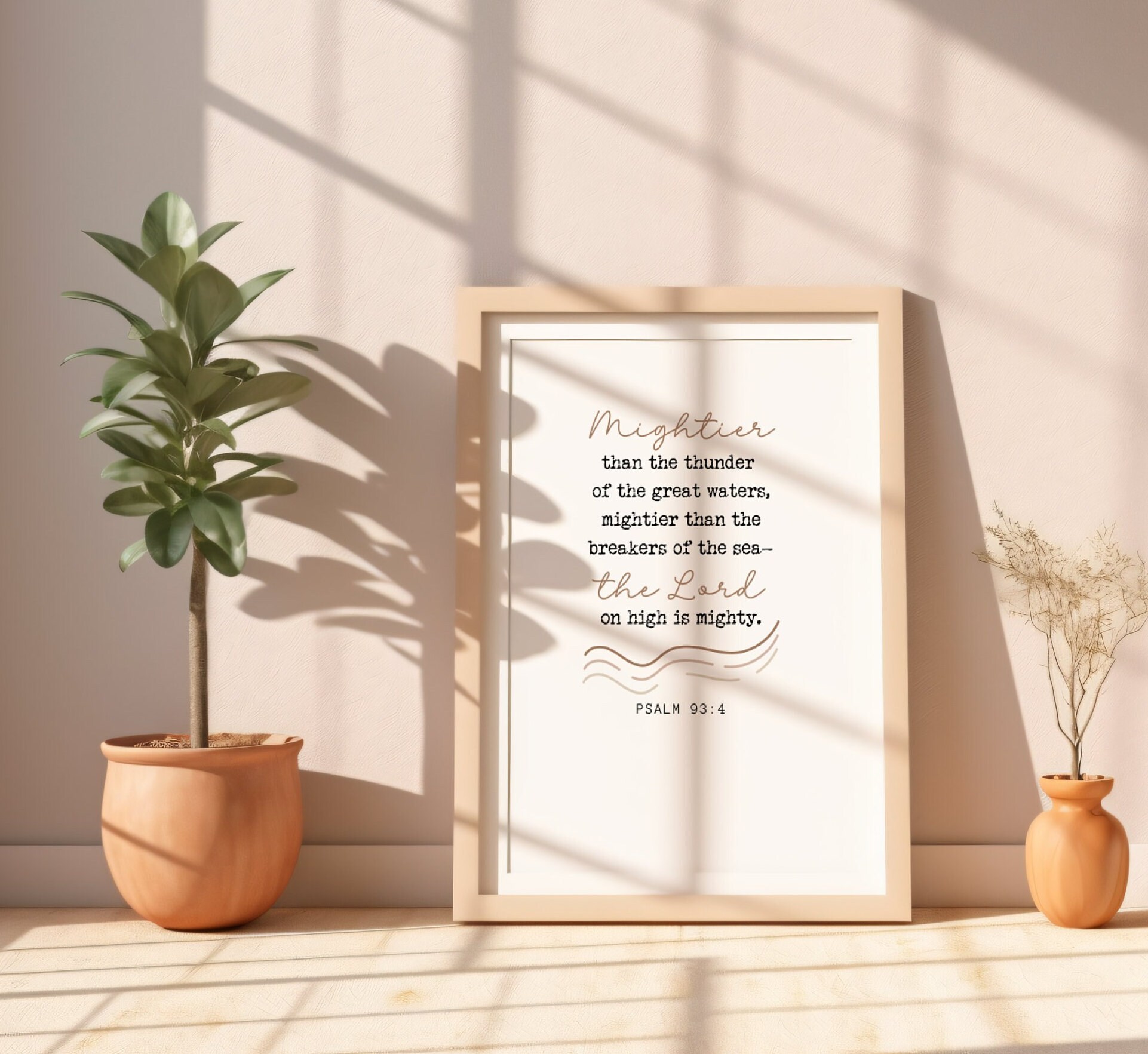 Minimalist Scripture Artwork for Your Office Desk or Wall ...