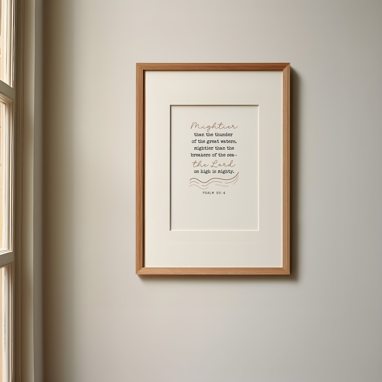 Minimalist Scripture Artwork for Your Office Desk or Wall ...