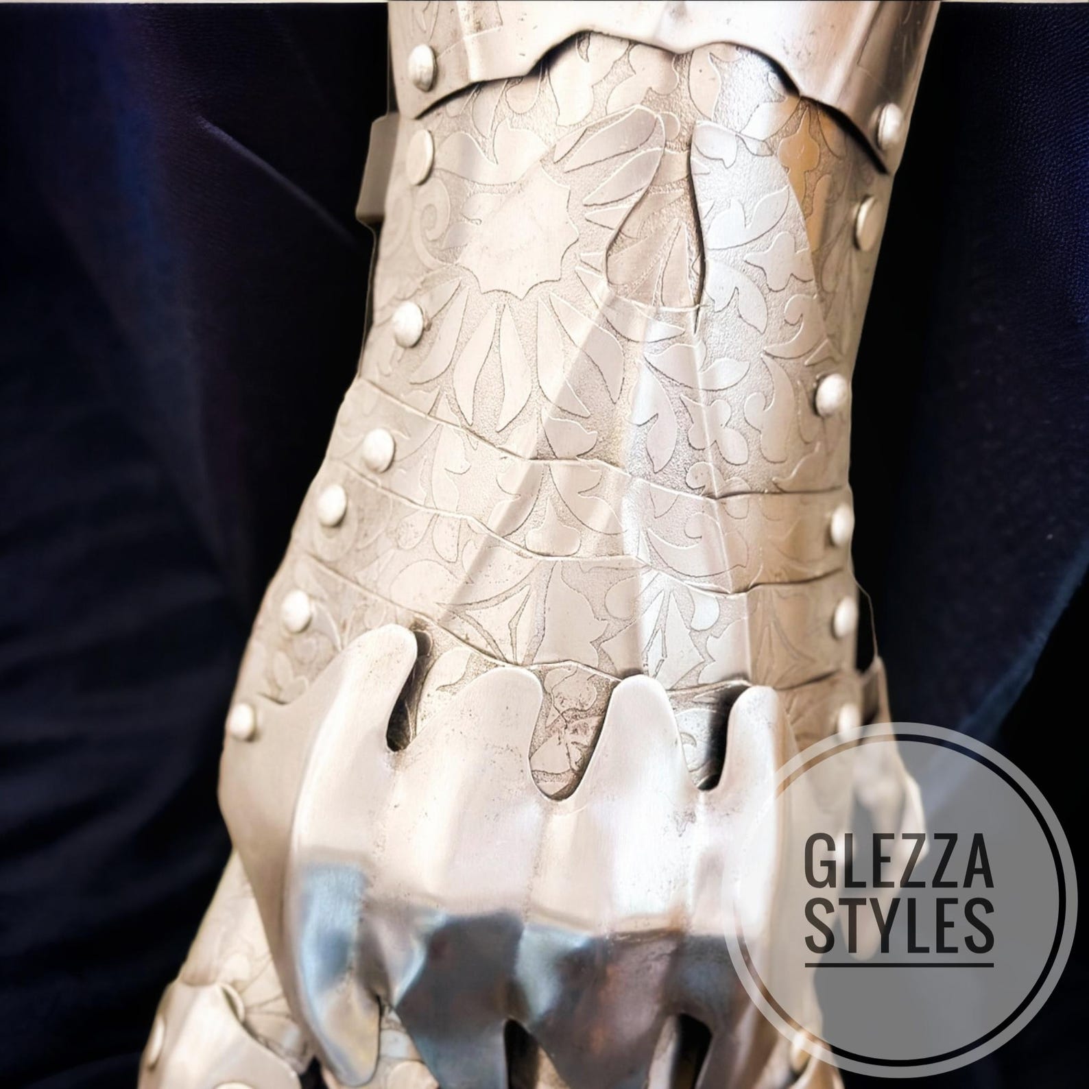 Medieval Nazgul Etching Gloves Set Arm Protection Gauntlet Armor ...