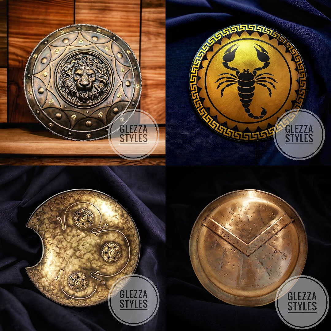 Lion Face I Scorpion I Greek I Spartan 24 Medieval Halloween Metal ...
