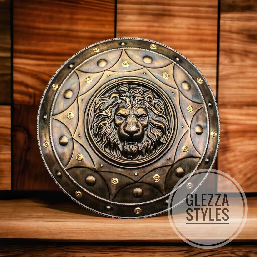 Lion Face I Scorpion I Greek I Spartan 24" Medieval Halloween Metal ...