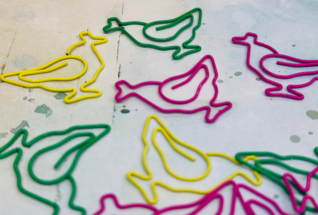 5pc. Chicken Shaped Paper Clips, Shapes, Journal Planner Accessories ...