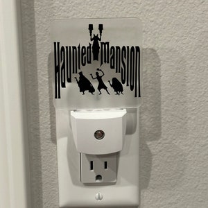 Haunted Mansion Ghost Inspired Plug-in LED Night Light With Dusk-dawn ...