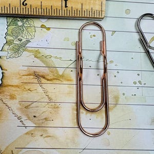 Metal Pen Holder Paperclip, Planner Clip With Pen Loop, Durable Desk ...