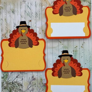 Thanksgiving Turkey Place Cards, Table Decoration, Entertaining, Party ...