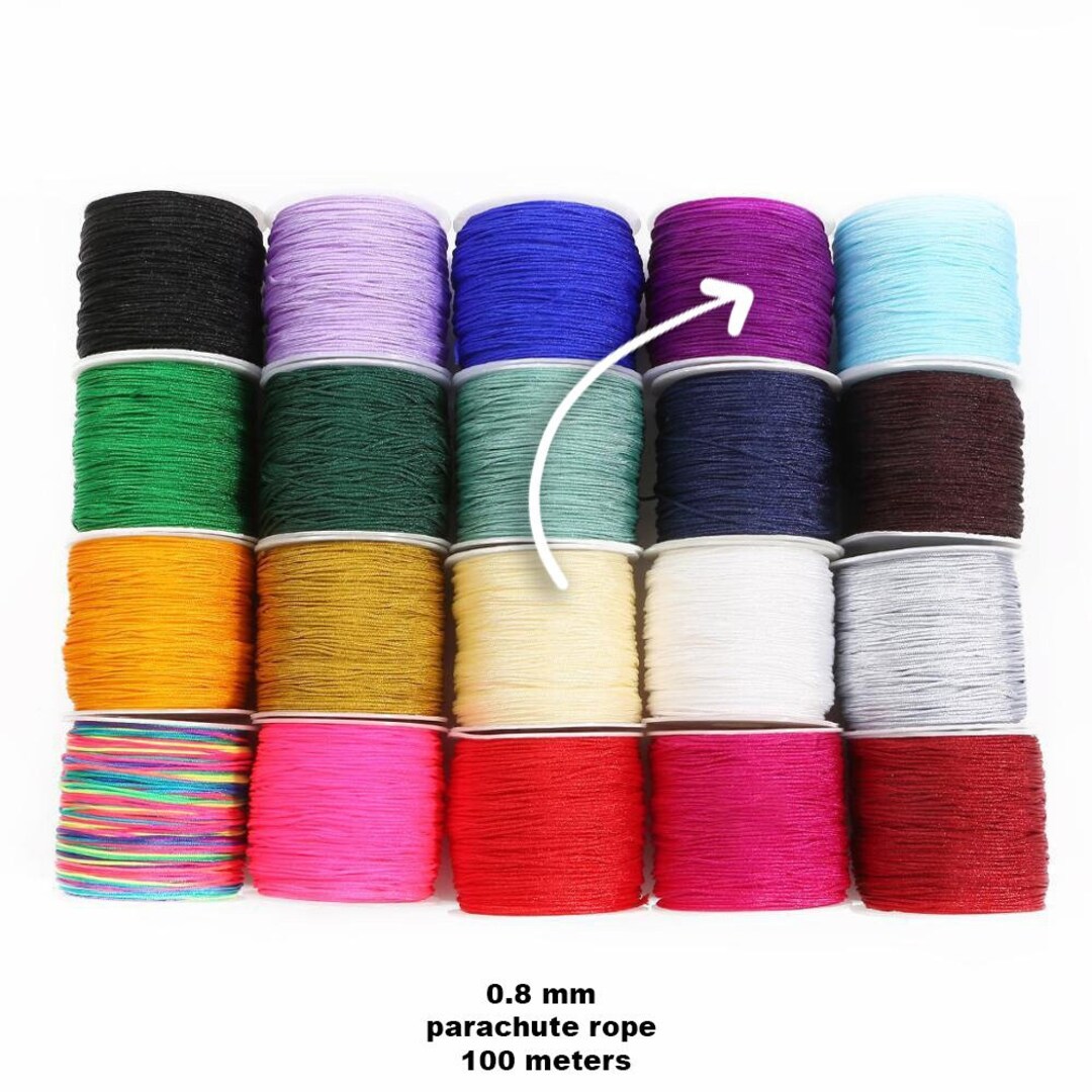 0.8 Mm Parachute Rope 100 Meters String Great Product to Make Handmade ...
