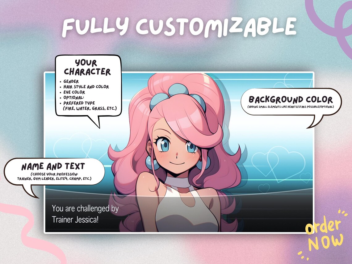 CUSTOM ANIME CHARACTERS Digital Download Portrait Cartoon Artwork ...