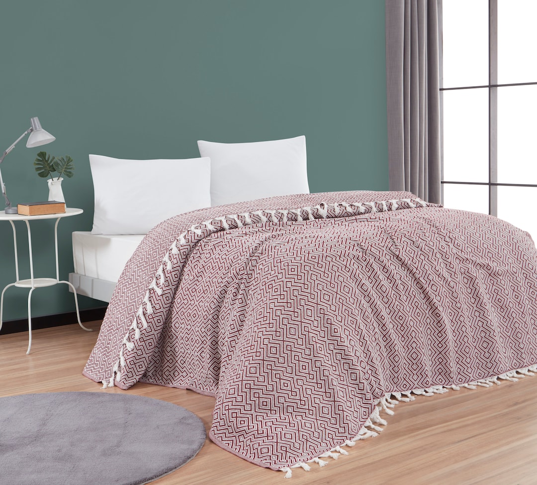 Throw Bed Cover, Turkish Cotton Blanket, Bulk Cozy Bedspread, Wholesale ...