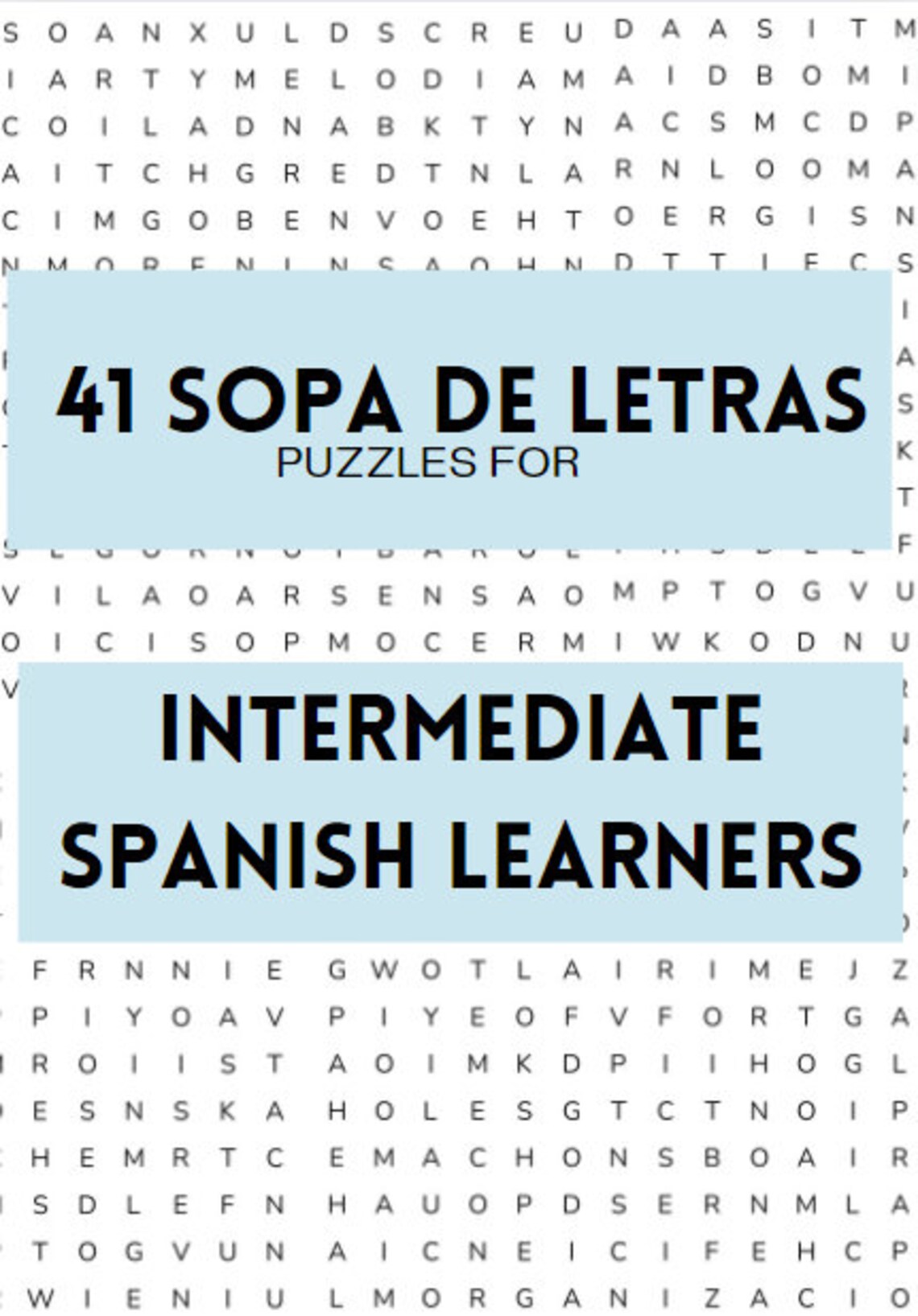 41 Sopa De Letras word Search Puzzles for Intermediate Spanish Learners ...
