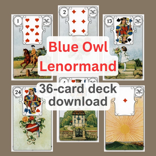 Lenormand Deck Printable - Etsy