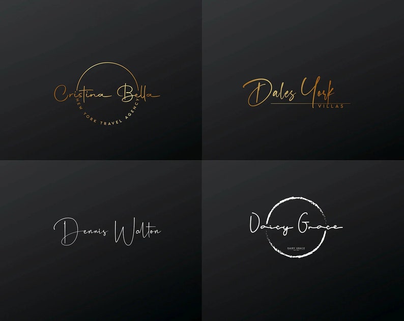 Signature Logo Design, Custom Signature Design, Creative Logo Design ...